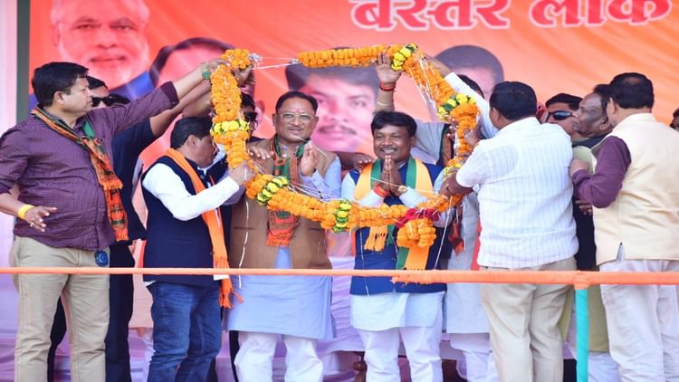 Cm Sai Marathon Election Meeting In Bastar Division: Double Engine Government Will Develop Said ...