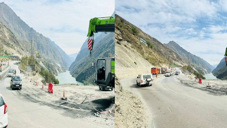 National Highway Near Pandoh Dam Will Start From April, Work Is In The ...