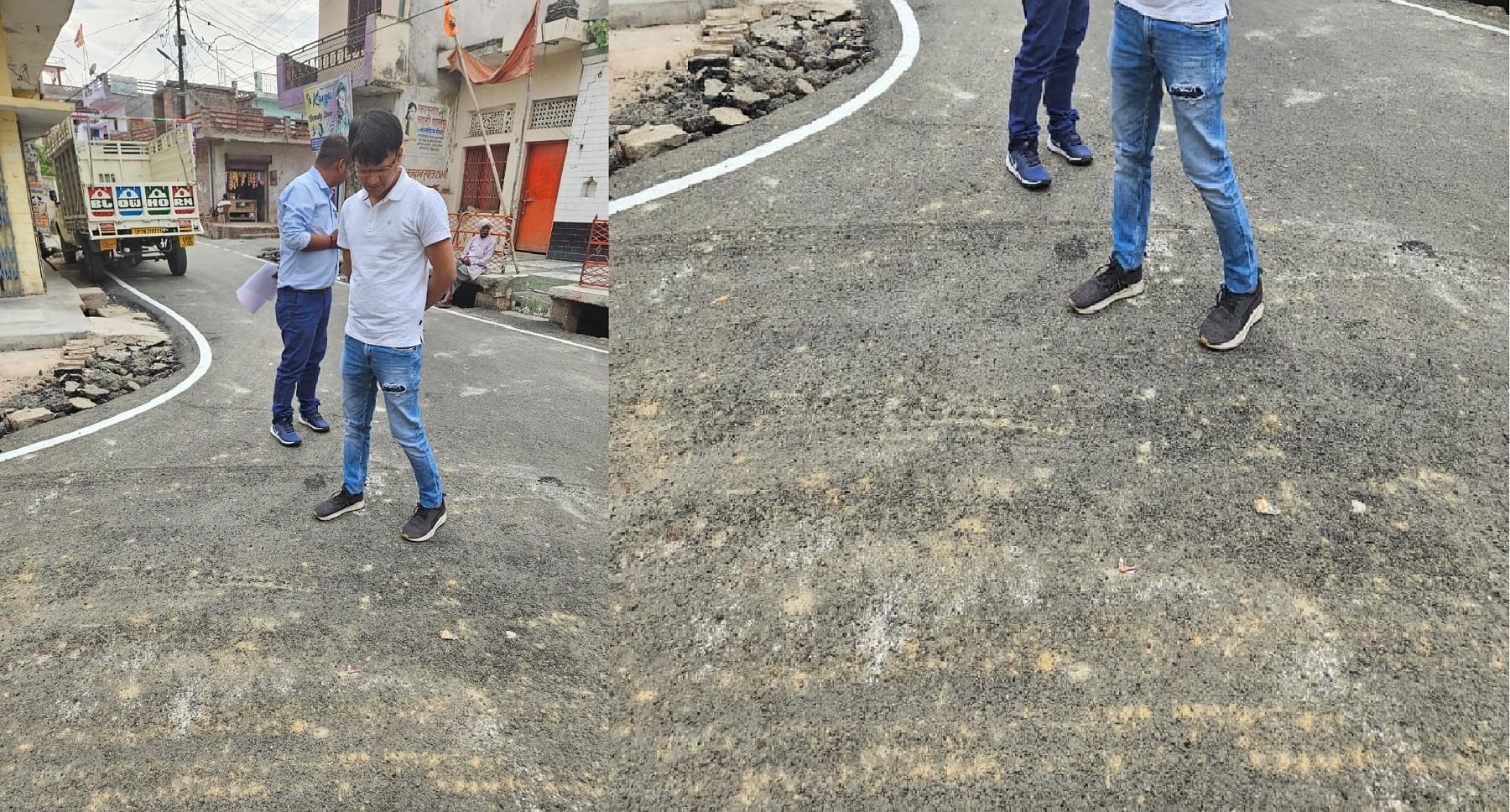 Two Roads Built With A Cost Of Rs 1 Crore Started Crumbling Within A Month, Revealed In The ...