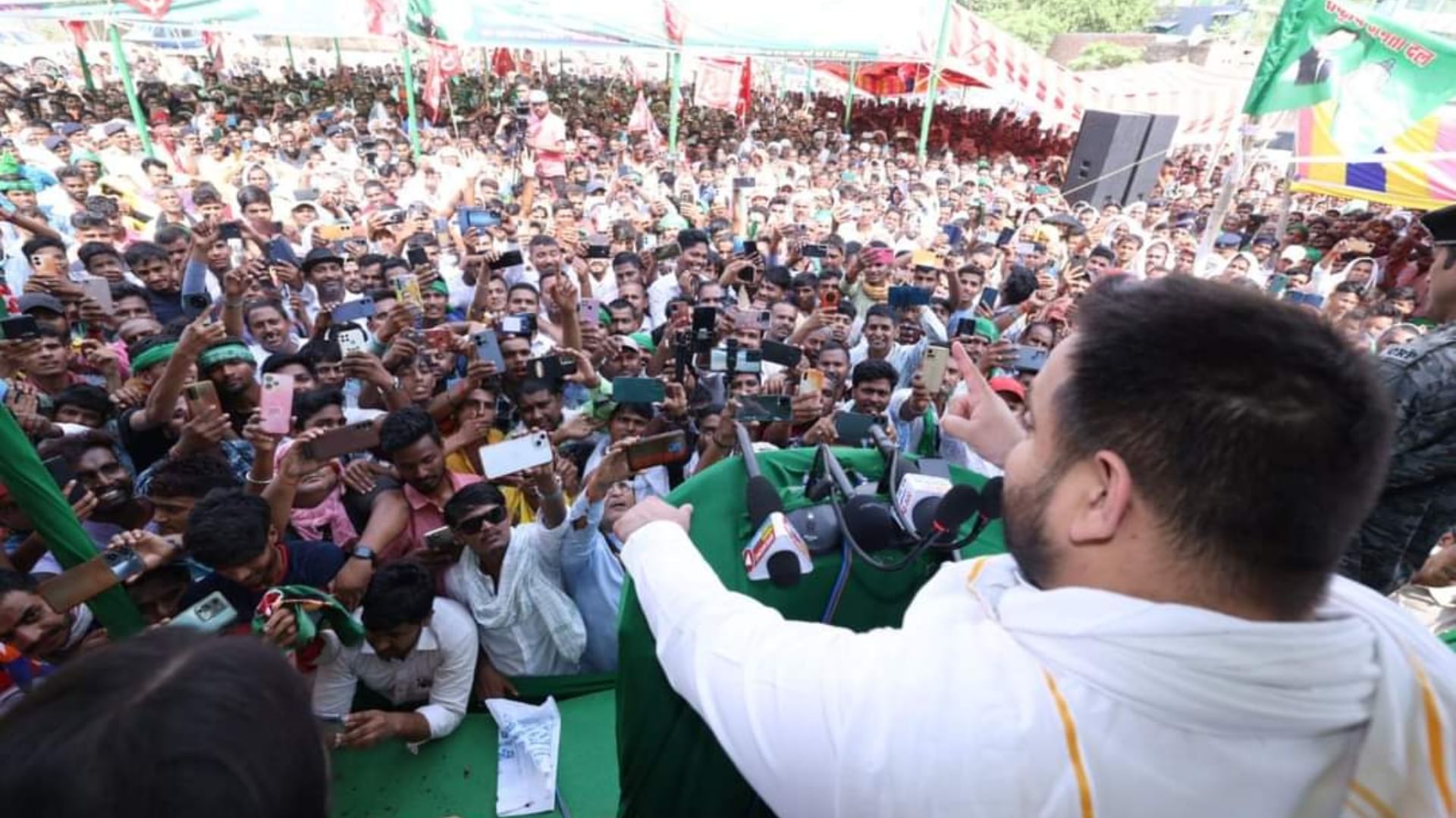 Lok Sabha : Rjd Party Tejaswi Yadav Visit Nawada, Targeted Narendra Modi And Bjp 2024, Bihar ...