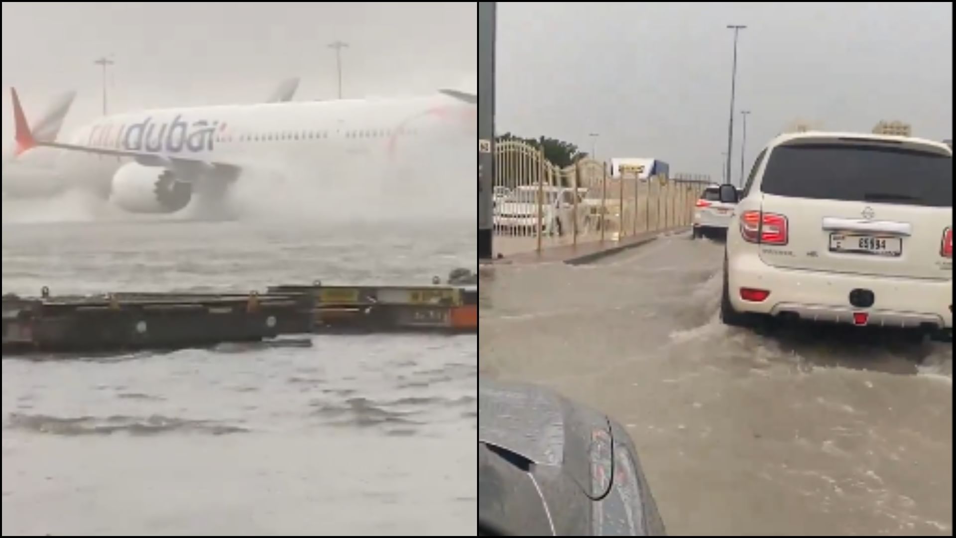 Heavy Rain In Uae Flood Situation Waterlogged At Dubai International ...