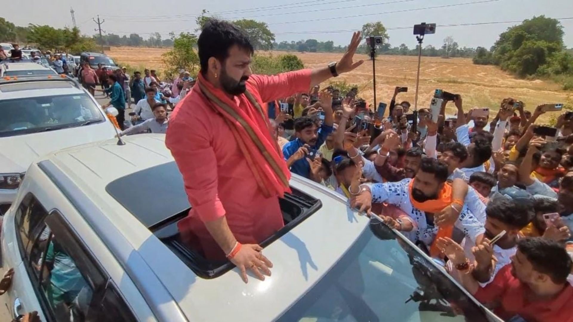 Lok Sabha 2024: Independent Candidate Pawan Singh Did Road Show In Karakat Lok Sabha ...