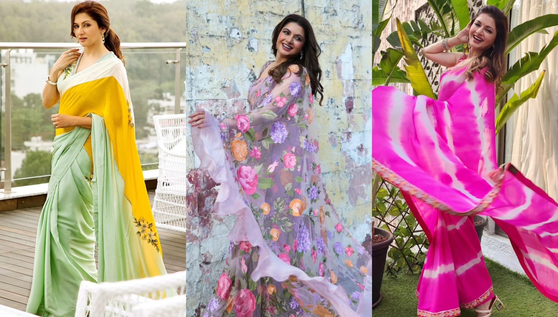 Summer Saree Collection:गर्मी के मौसम में खरीदनी है साड़ी तो भाग्यश्री ...