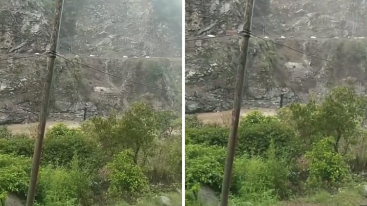 Bridge Near The Four Mile Between Mandi And Pandoh Was Completely ...