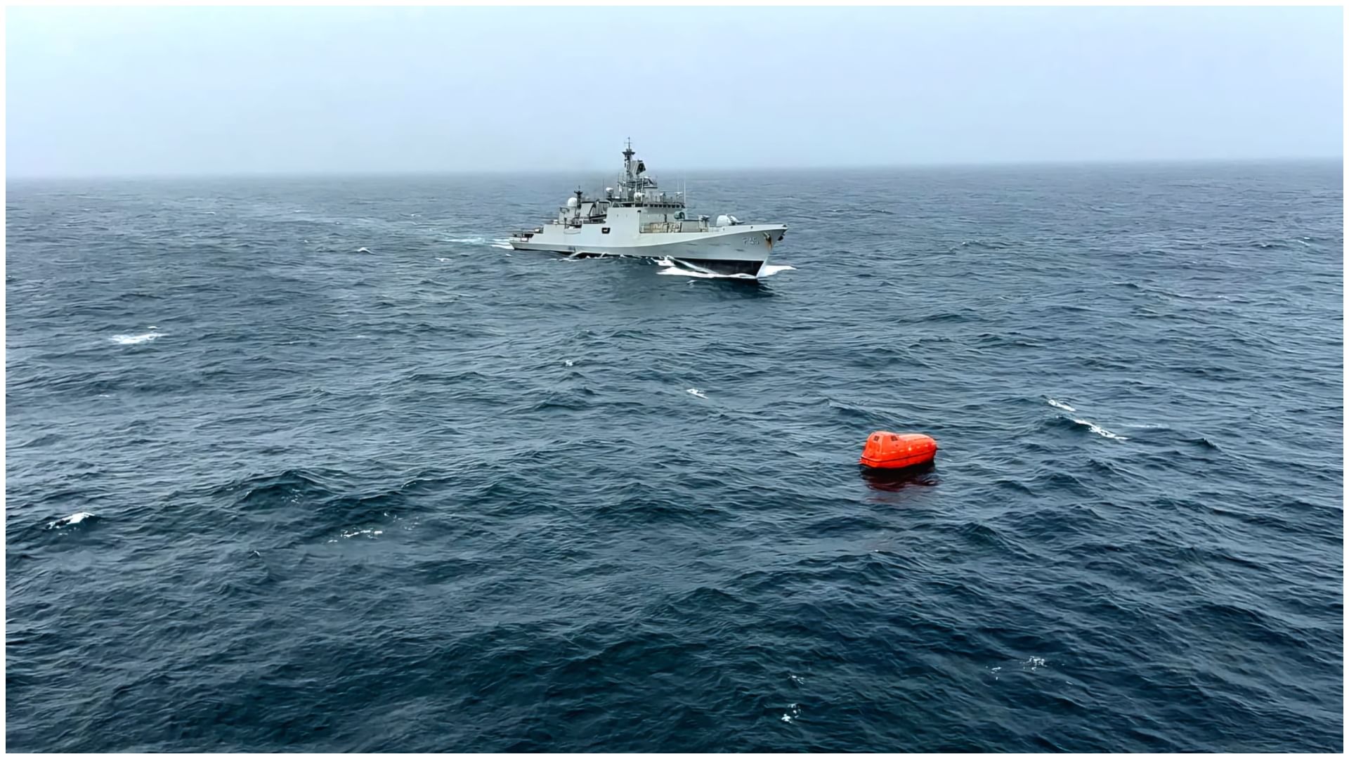 Indian Navy Deployed Warship Ins Teg Surveilance Aircraft P 81 With ...