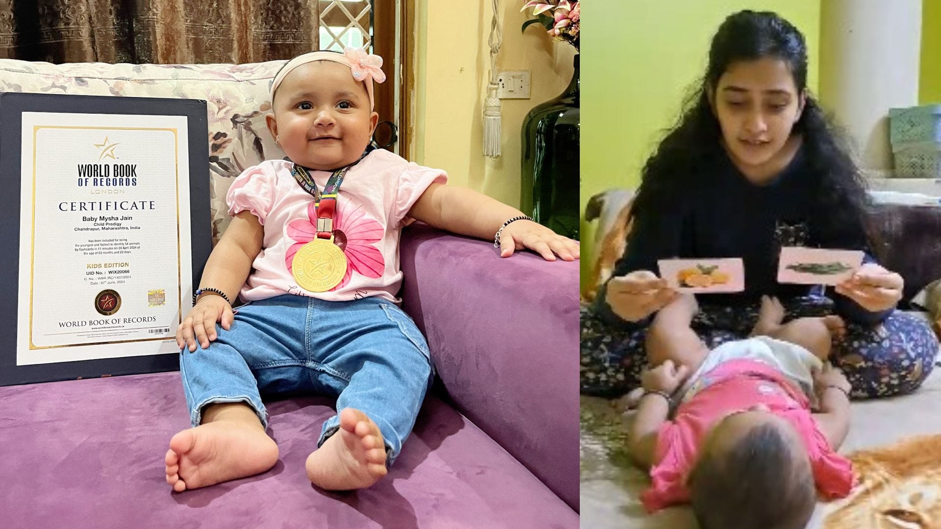 Six Month Old Girl Mysha Jain Sets World Record For Identifying More ...
