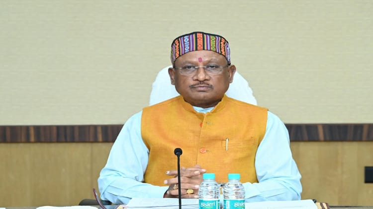 Chhattisgarh Cm Vishnudev Sai Presented State's Development Plan In Governing Council Meeting Of ...