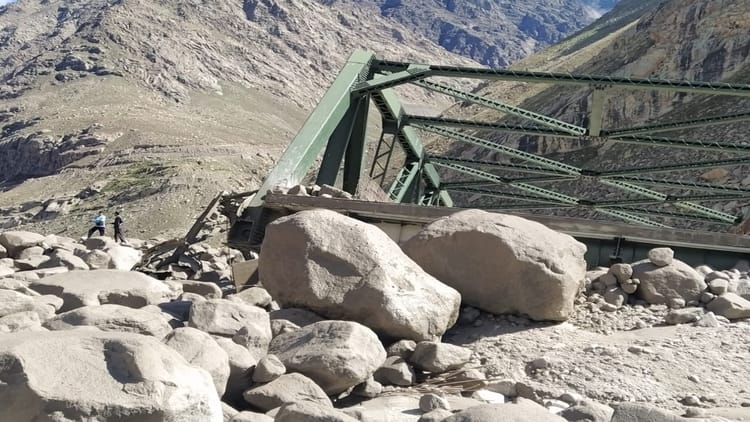 Himachal Weather: Two Bridges Were Damaged Due To Cloudburst On Darcha ...
