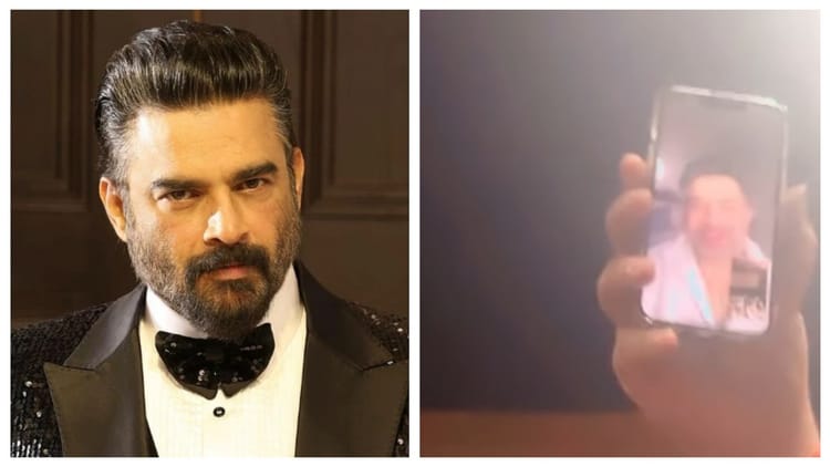 R Madhavan Video Call To Fans Who Came To Watch Rehna Hai Tere Dil Mein ...