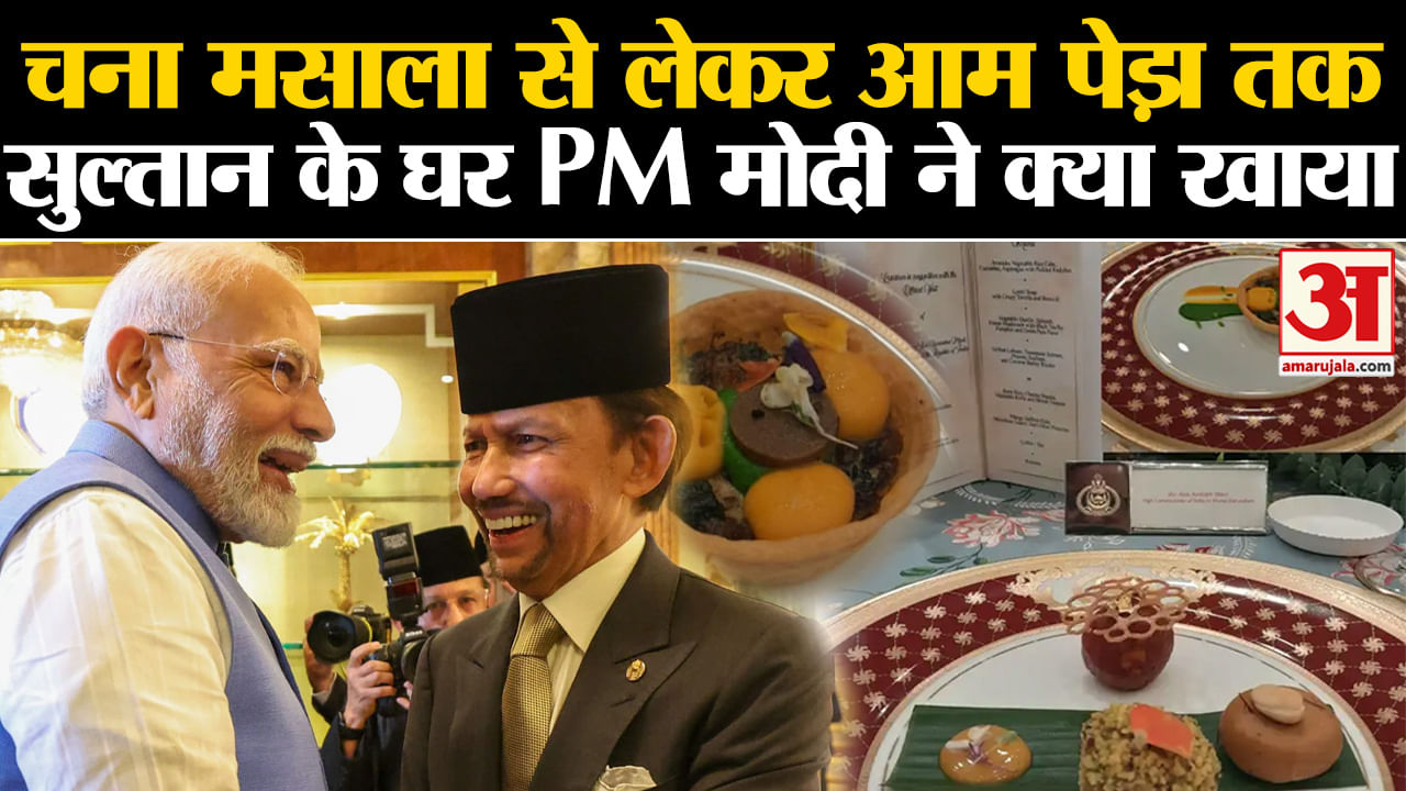 Pm Modi Lunch With Brunei Sultan At Grand Brunei Palace - Amar Ujala ...