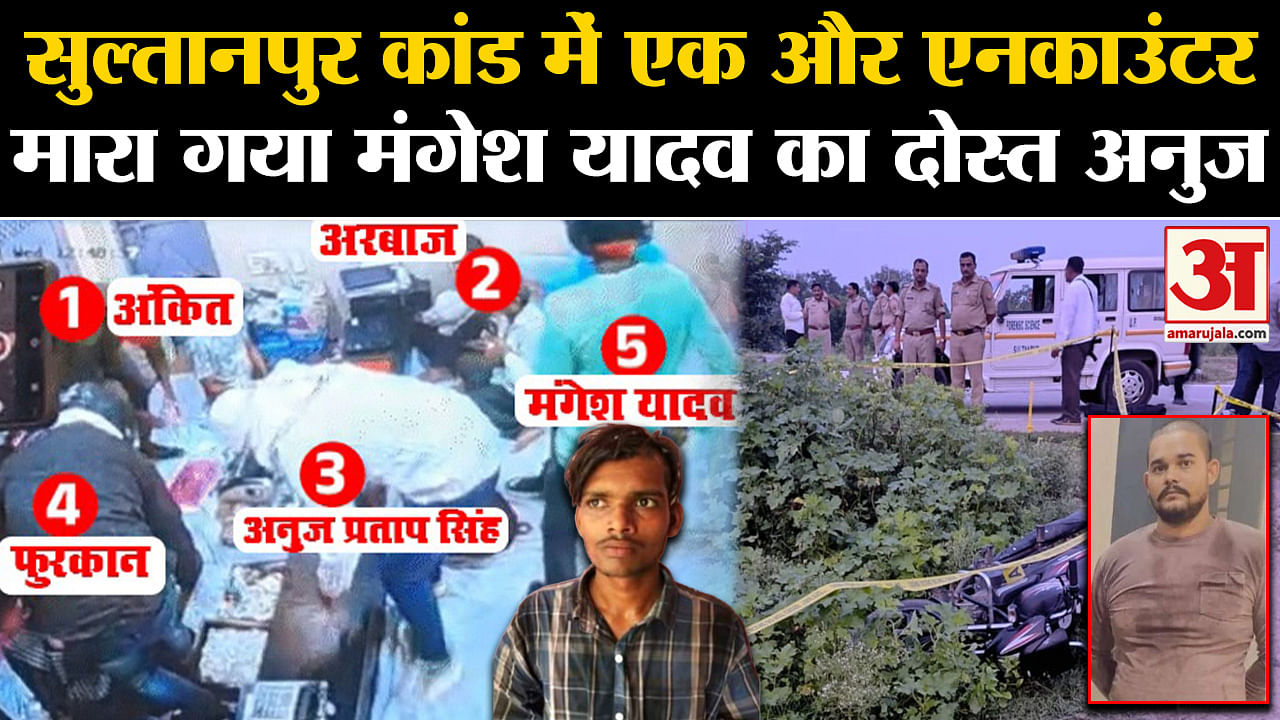 Up Stf Encounter Anuj Singh Accused Of Sultanpur Robbery Case Amar