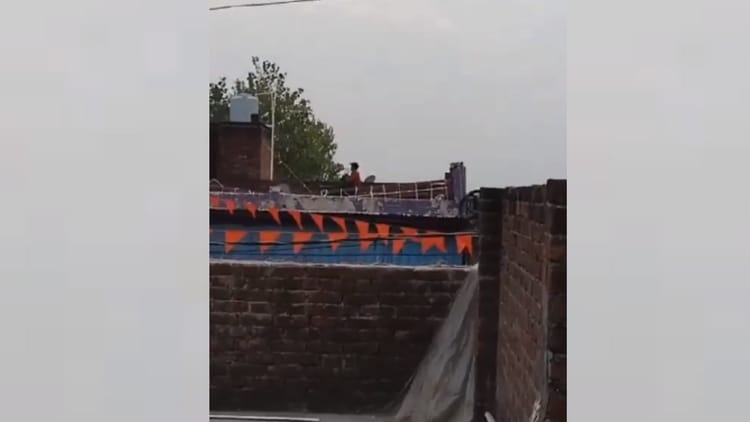 बहराइच हिंसा:गोली लगते ही मौके पर गिर गया था युवक, वायरल हो रहा घटना का ...