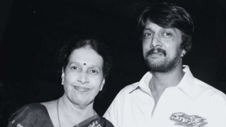 Kannada Actor Kiccha Sudeep Mother Saroja Sanjeev Passes Away Breathed ...