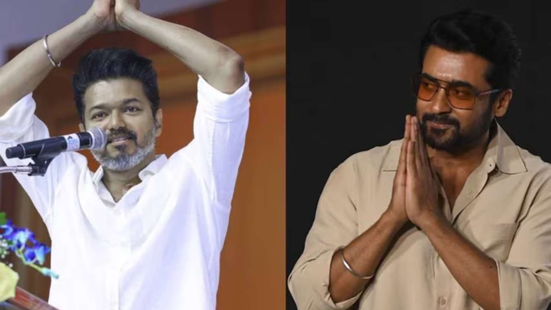 Suriya Supports Vijay Amid Conflict Between Fans Wishes Him Good Luck ...