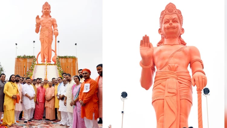 Artisans Of Rajasthan Made 51 Feet High Hanuman Statue In Two Years Cm ...