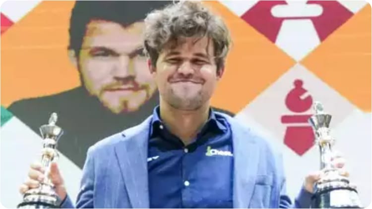 After Rapid, Magnus Carlsen Also Won The Blitz Title In India Blitz ...