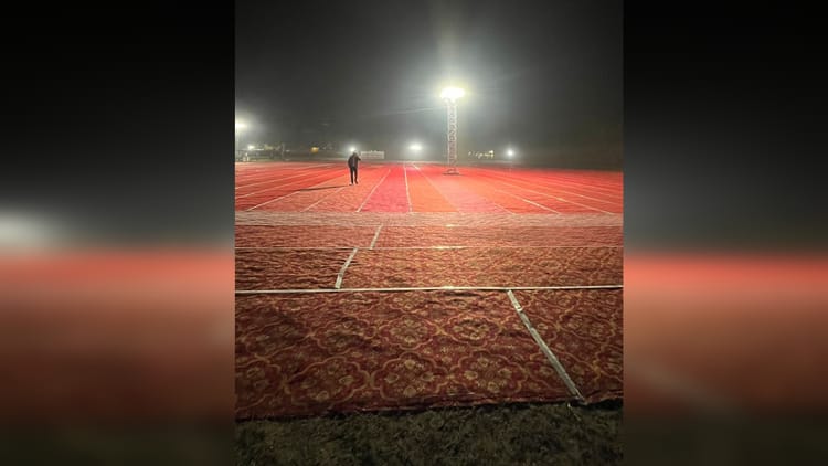 World Largest Rangoli Being Made In Prayagraj, Will Be Registered In ...