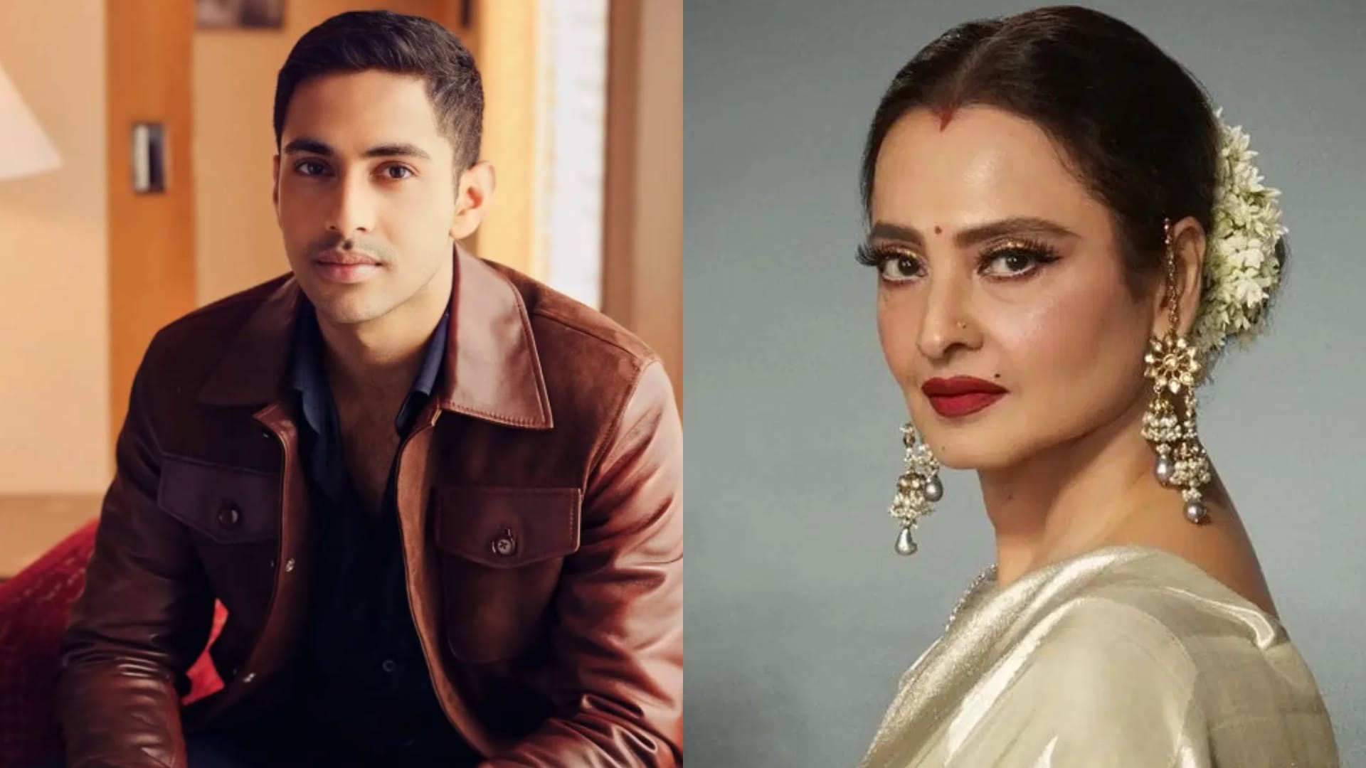Rekha:रेखा ने अमिताभ बच्चन के नाती अगस्त्य नंदा को लगाया गले, शो मैन ...
