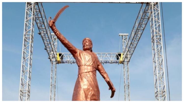 Maharashtra:शिवाजी महाराज की जिस प्रतिमा के ढहने पर हुआ था विवाद, उसका ...