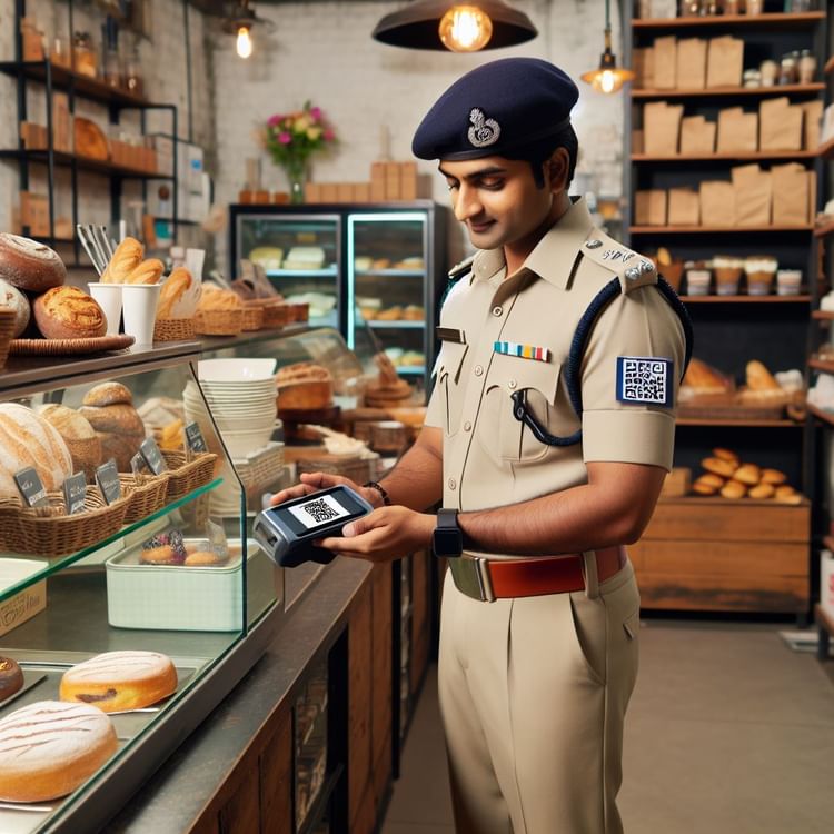 पुलिस वाले ने दुकान पर Qr कोड किया स्कैन, खाते से निकले 2.3 लाख