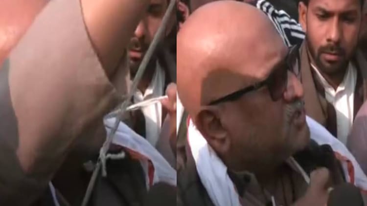 Prabhat Pandey Funeral:अजय राय जनेऊ दिखा बोले- 24 कैरट ब्राह्मण हूं, झूठा नहीं हूं; 10 लाख ...