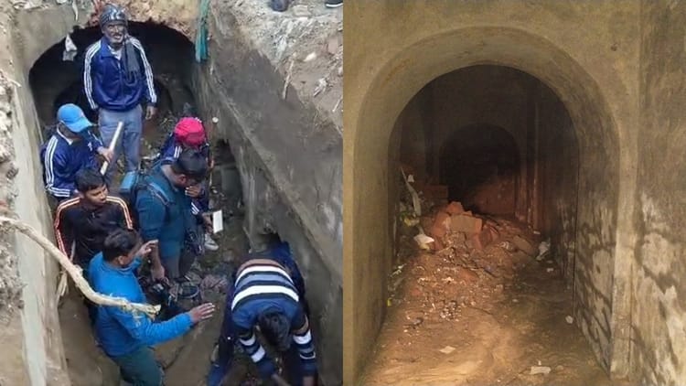 Sambhal Update:चंदाैसी में दूसरे दिन भी बावड़ी की खोदाई जारी, प्राचीन ...