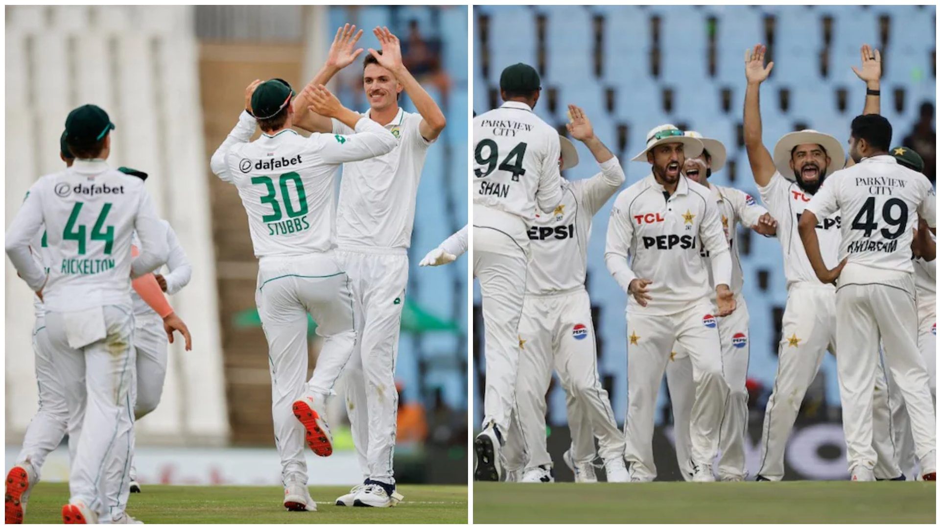 Sa Vs Pak 1st Test: South Africa Needs 121 Runs To Win, Pakistan Needs ...