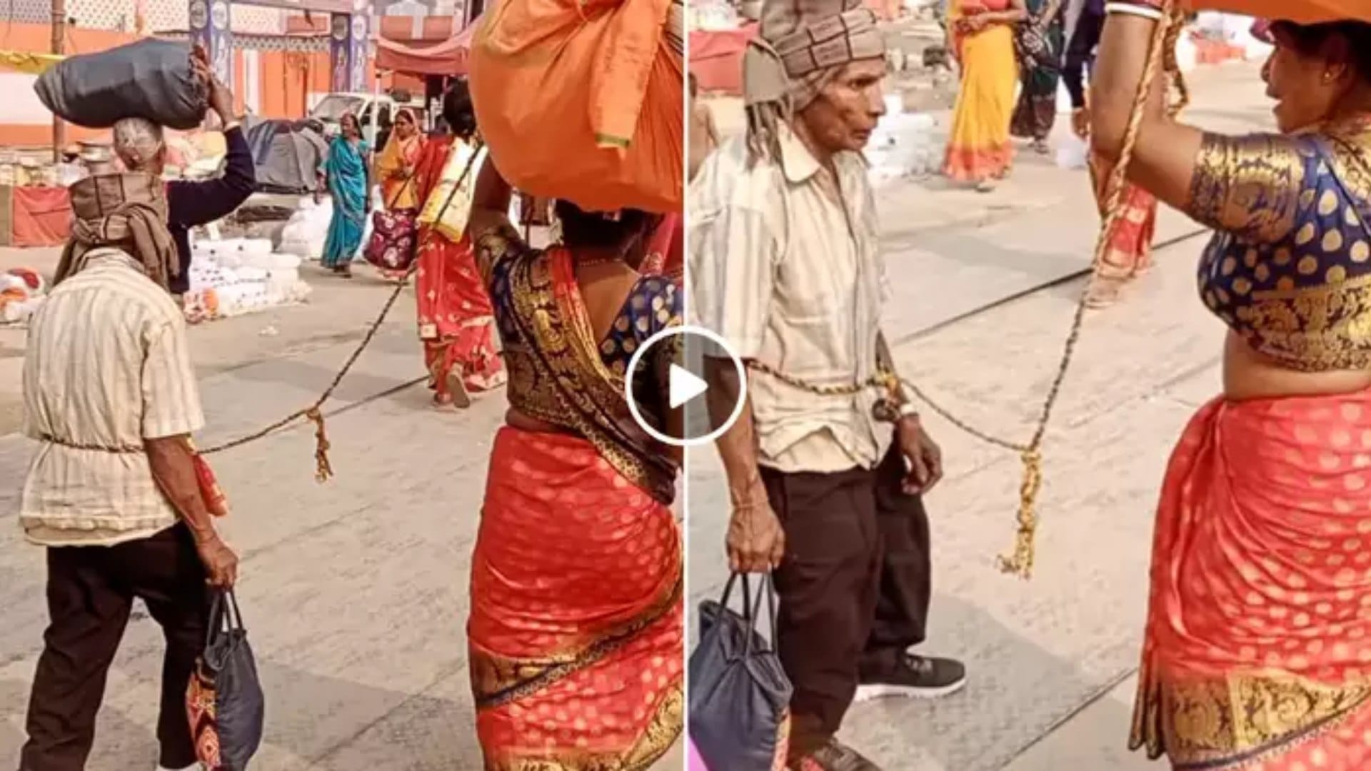 Viral Video:महाकुंभ की भीड़ में महिला ने पति को खोने से बचाने के लिए ...