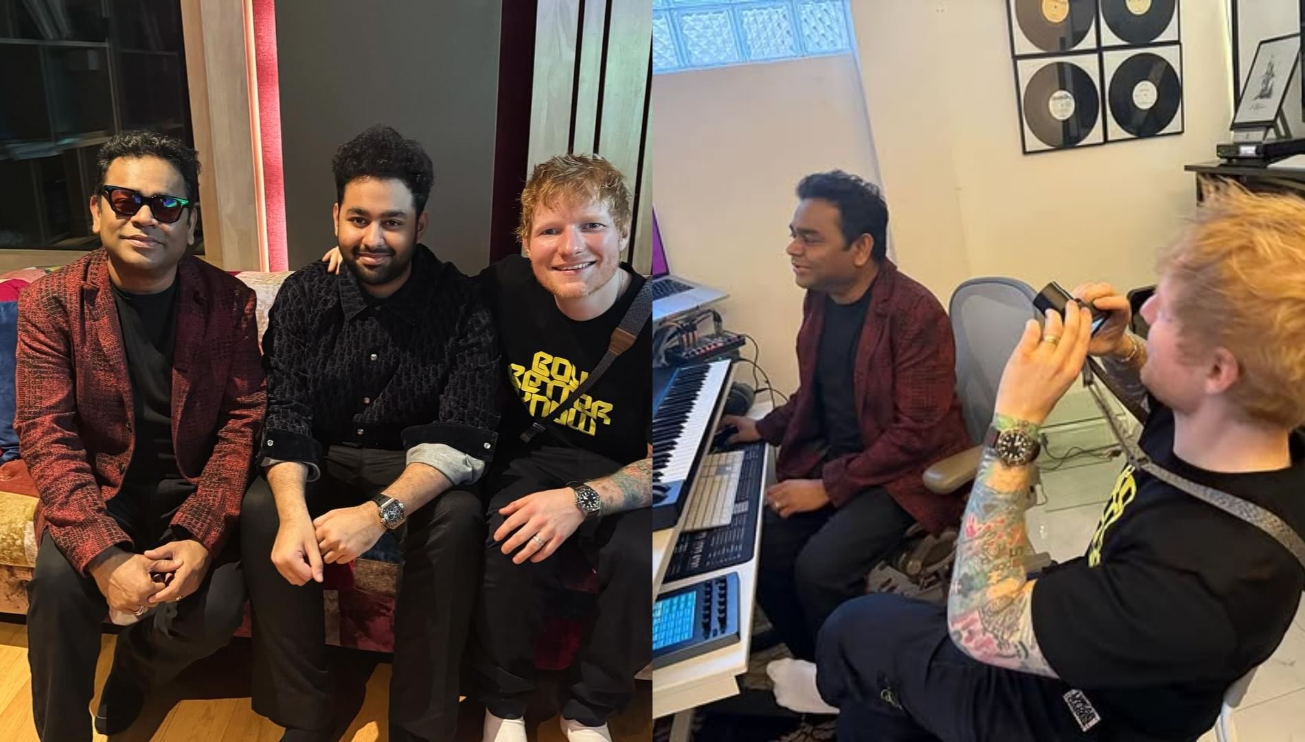 English Singer Ed Sheeran Meets Ar Rahman Before Chennai Concert Share ...