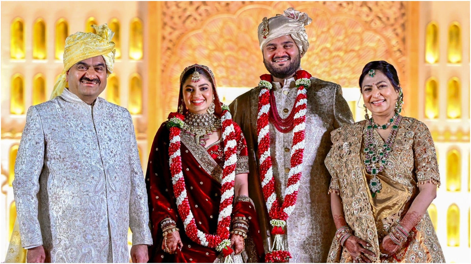 Gautam Adani Son Jeet Adani Wedding Photos With Diva Shah Kaun Hain ...