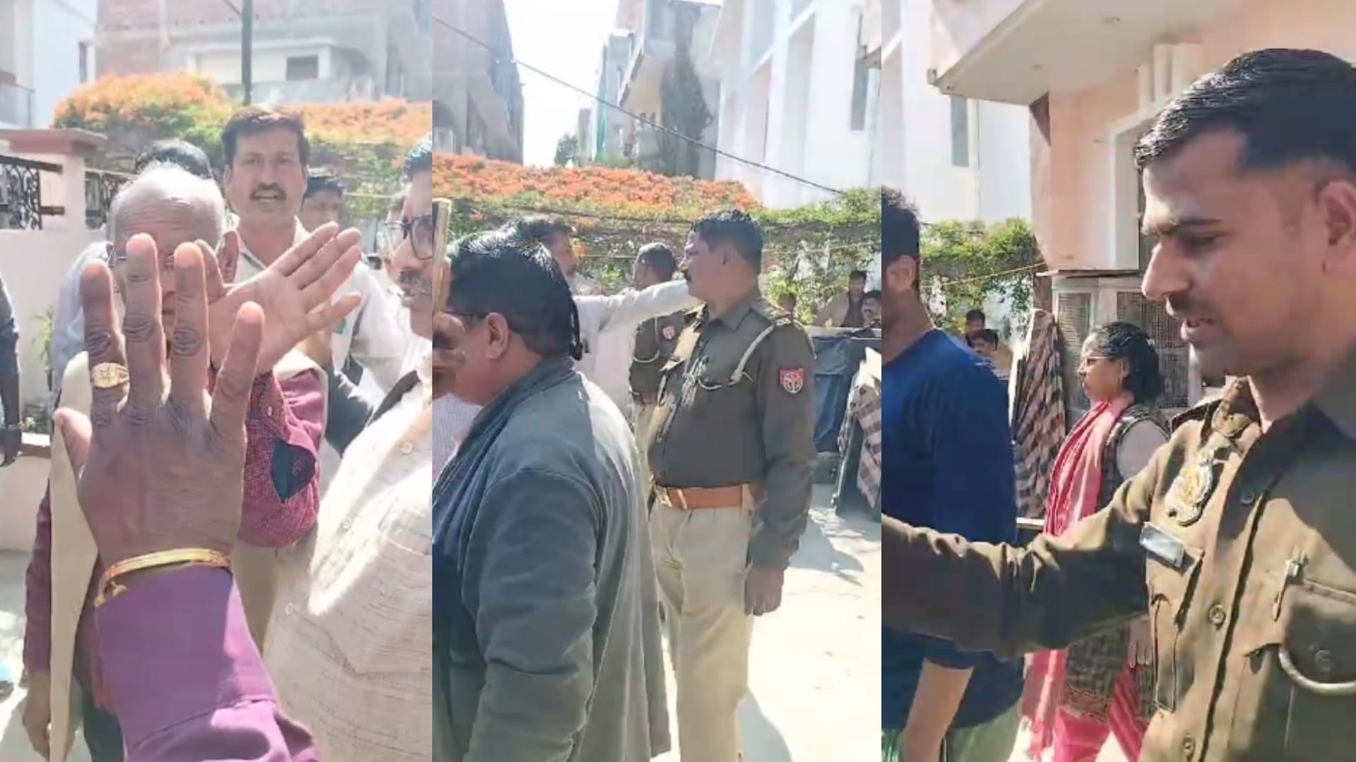Lucknow:धर्म परिवर्तन के आरोप पर जमकर हंगामा और नारेबाजी, मौके पर पुलिस ...