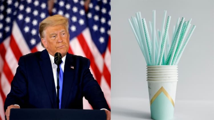 Us:डोनाल्ड ट्रंप ने पलटा बाइडन का फैसला; प्लास्टिक स्ट्रॉ की वापसी का ...