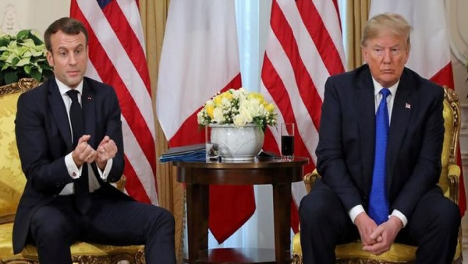 Us:पुलिस ने रोकी फ्रांस के राष्ट्रपति की कार, मैक्रों ने ट्रंप को लगाया ...