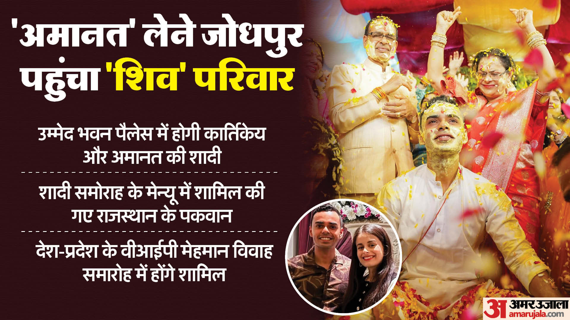 Shivraj Singh Chouhan Son Kartikey And Amanat Wedding In Jodhpur Know Venue Date Full Details In ...