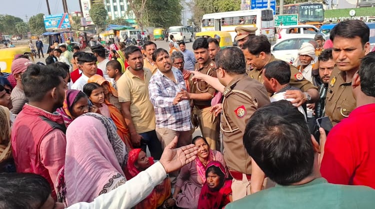 मुरादाबाद:ईंट भट्ठे पर श्रमिक की माैत.. मालिक ने घर भेजा शव, हाईवे जाम ...