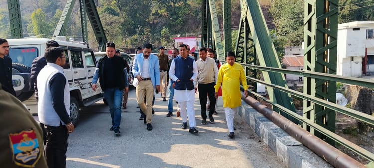 Kotdwar:सांसद बलूनी ने किया कण्वाश्रम और निर्माणाधीन मालन पुल का ...