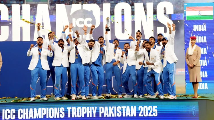 Champions Trophy:विजेता भारतीय टीम पर पैसों की बारिश, Bcci ने 58 करोड़ रुपये नकद पुरस्कार देने ...
