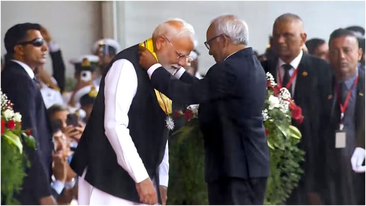 Pm Modi Mauritius Visit:पीएम मोदी को 21वां अंतरराष्ट्रीय पुरस्कार ...