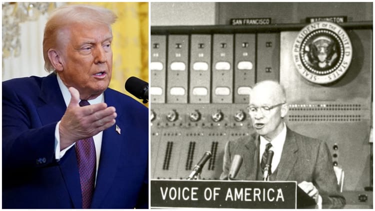 Us Voice Of America State Funded Media Group World War 2 Cold War ...