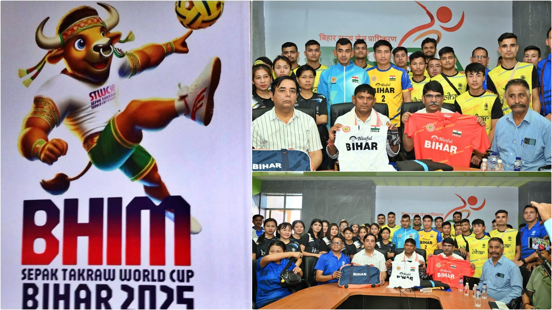 Patna: Sepaktkaraw World Cup 2025 Mascot Bheem Inspired By Indian Gaur ...