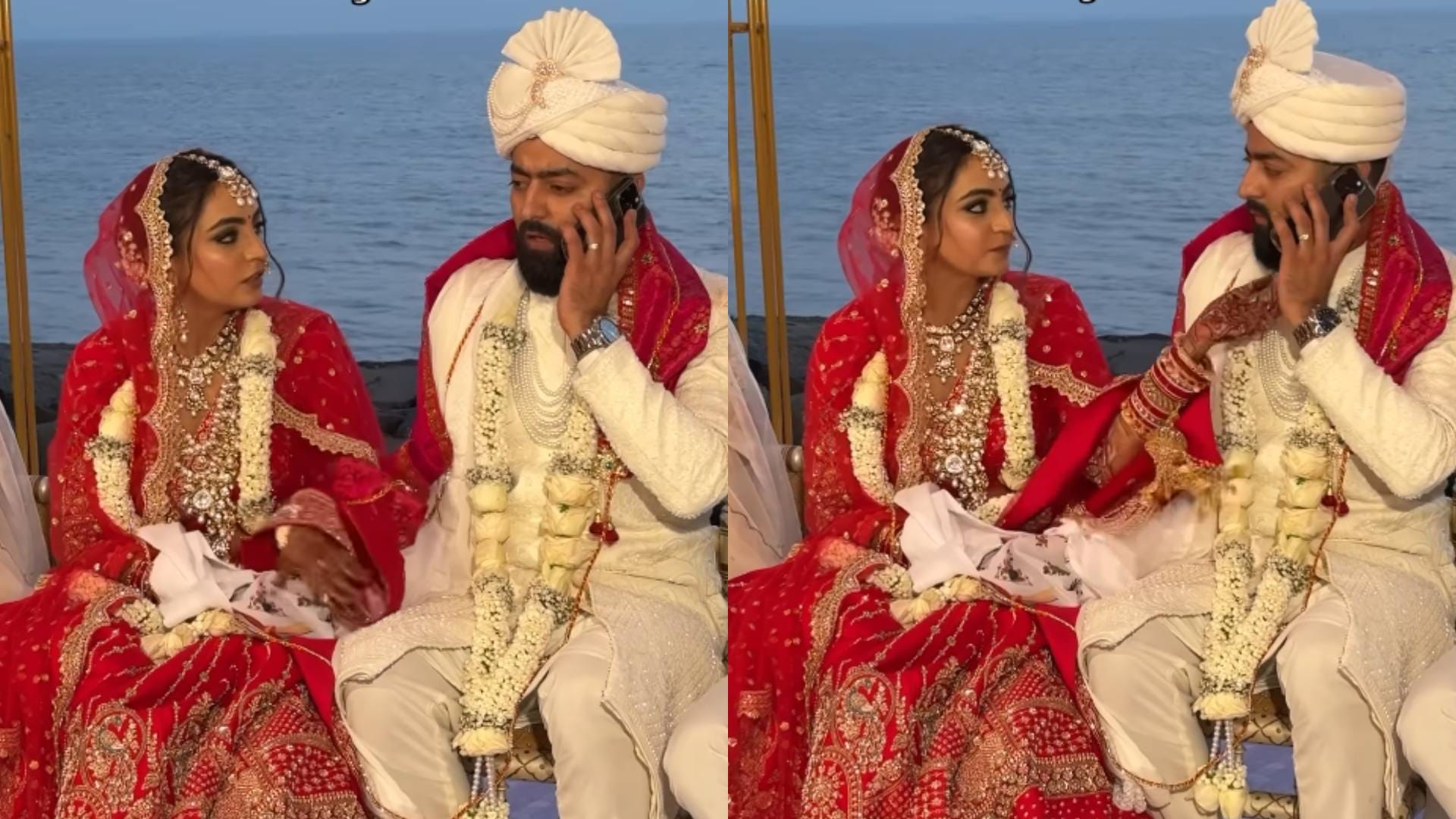 Viral Video:शादी की रस्मों के बीच फोन पर बात करने लगा दूल्हा, भड़की ...