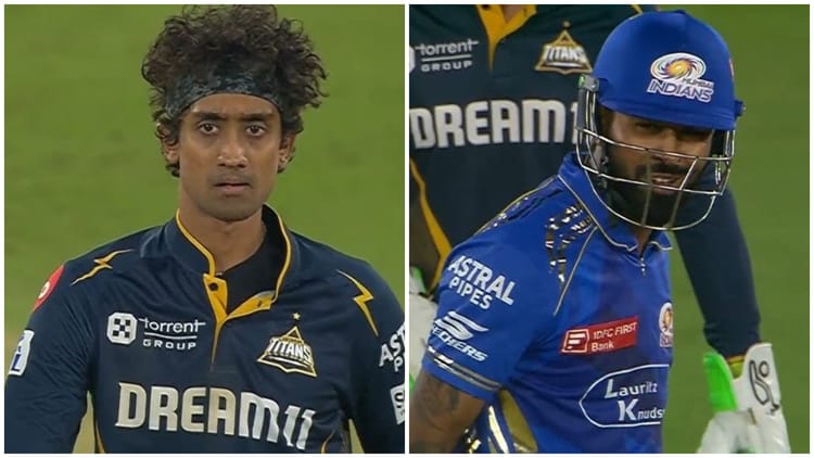 Gt Vs Mi:पहले गाली-गलौज...फिर गले मिले, गुजरात-मुंबई के बीच मुकाबले में ...