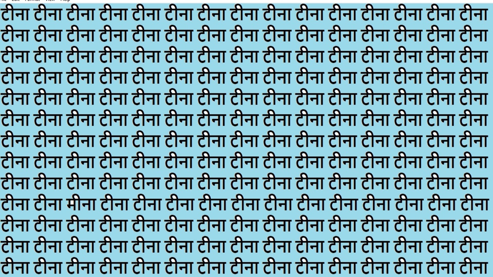 Brain Teaser Game Can You Find Hidden Meena Among Teena Look At This Optical Illusion Image ...