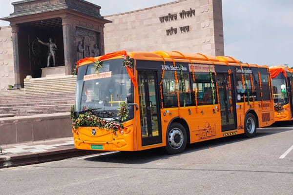 Up: Ac Electric Buses Will Run On Five Routes Including Lucknow To ...