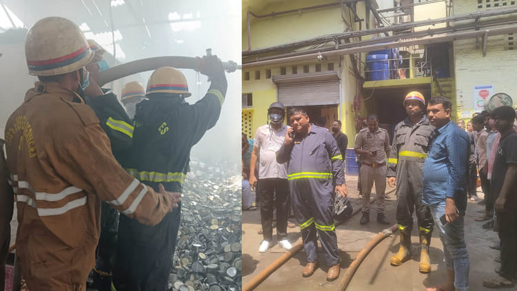 Kanpur: Fire Broke Out In A Paint Factory In Fazalganj Industrial Area - Amar Ujala Hindi News ...