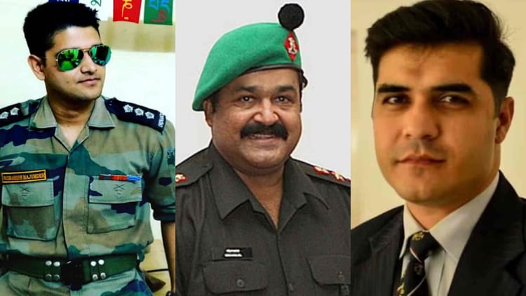 Stars Who Have Served In Indian Army Mohanlal Achyut Potdar Mohommed Ali Shah Gufi Paintal ...