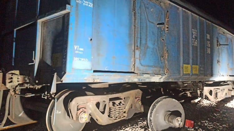 Two Coaches Of A Goods Train Derailed In The Yard At Khurja Junction In ...