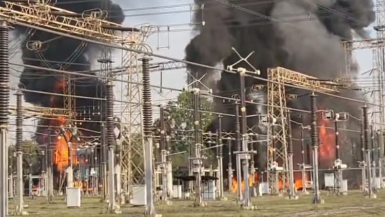 Fire Broke Out In Obra Thermal Project In Sonbhadra - Amar Ujala Hindi News Live - Sonbhadra ...