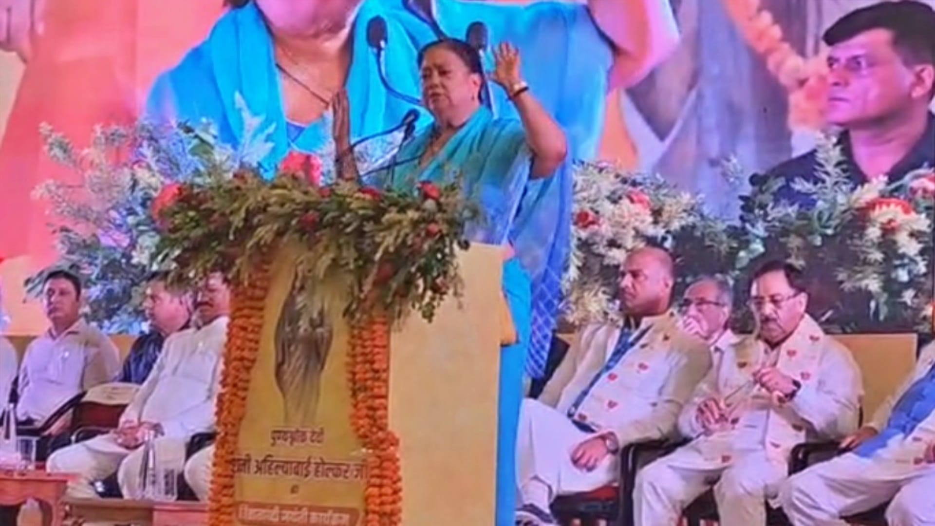 On Ahilyabai Holkar Jayanti, Vasundhara Raje Says Be It Ration Or ...