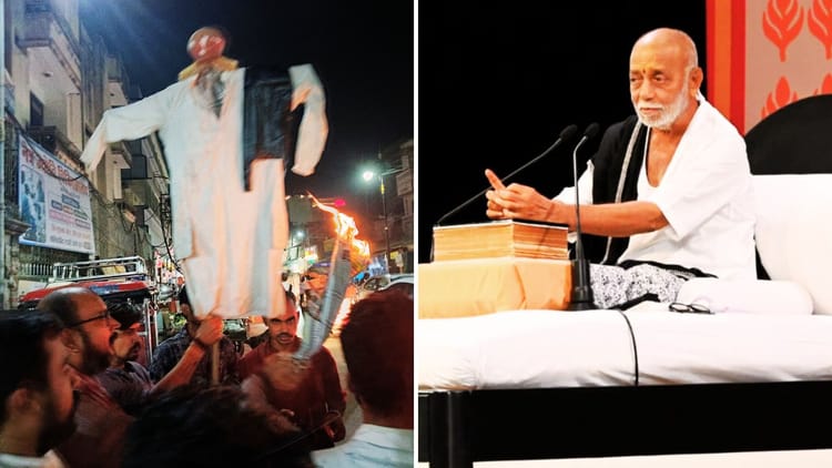 Morari Bapu visited Kashi temple during mourning period | News Minimalist